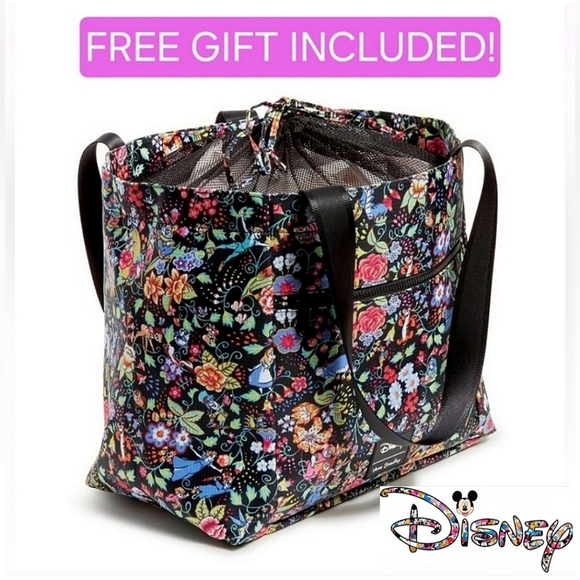 Vera Bradley | Bags | Freegift Vera Bradley Disney Drawstring Family ...